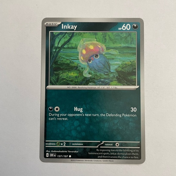 Pokemon | Toys | Inkay Pokmon Trading Card Obsidian Flames 37 Regular ...